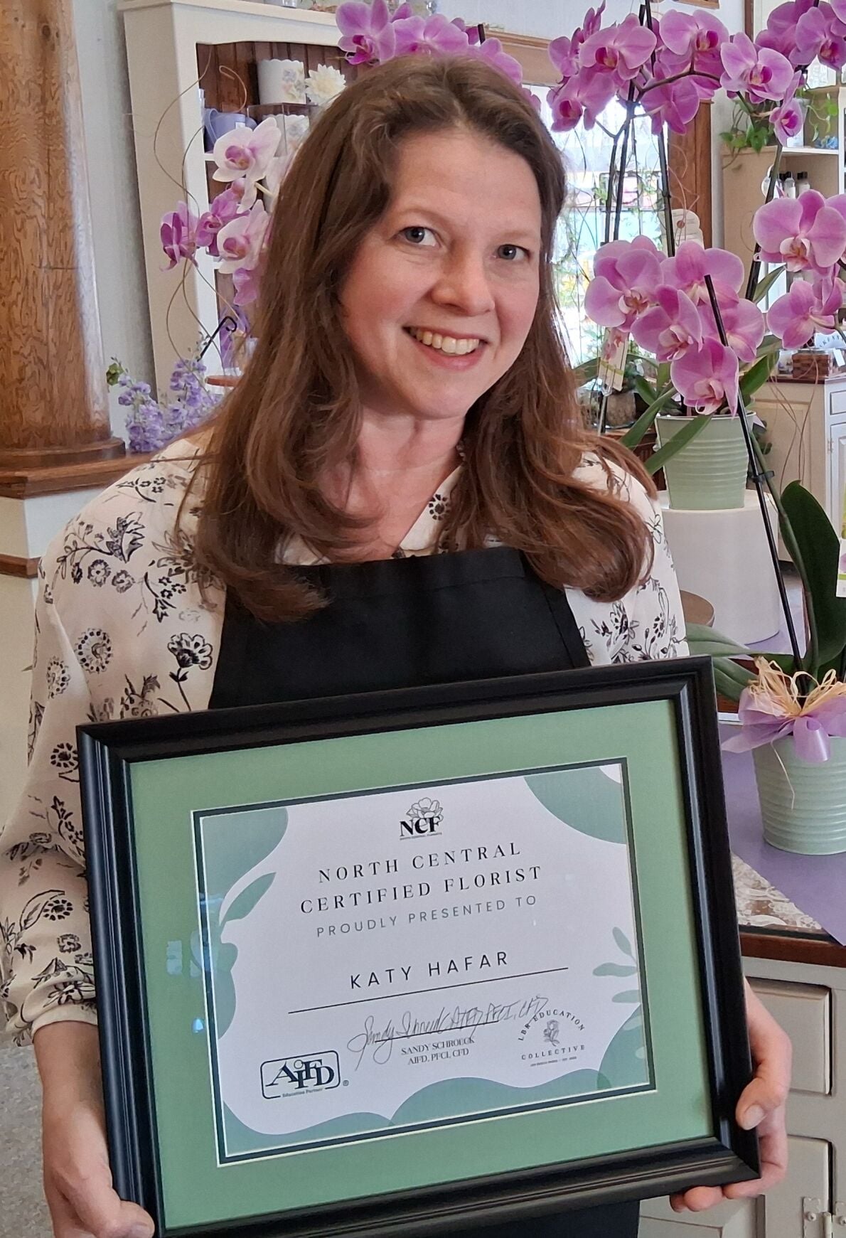 Shaw Florists announces Katy Hafar completes master class | Business ...