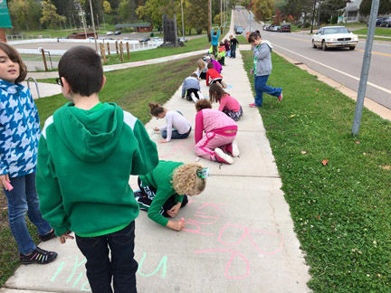 Vandyke goes to the sidewalks for Kindness in Chalk | Schools ...