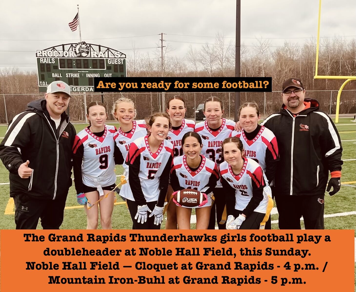 Thunderhawks flag football doubleheader at home this Sunday | Sports ...