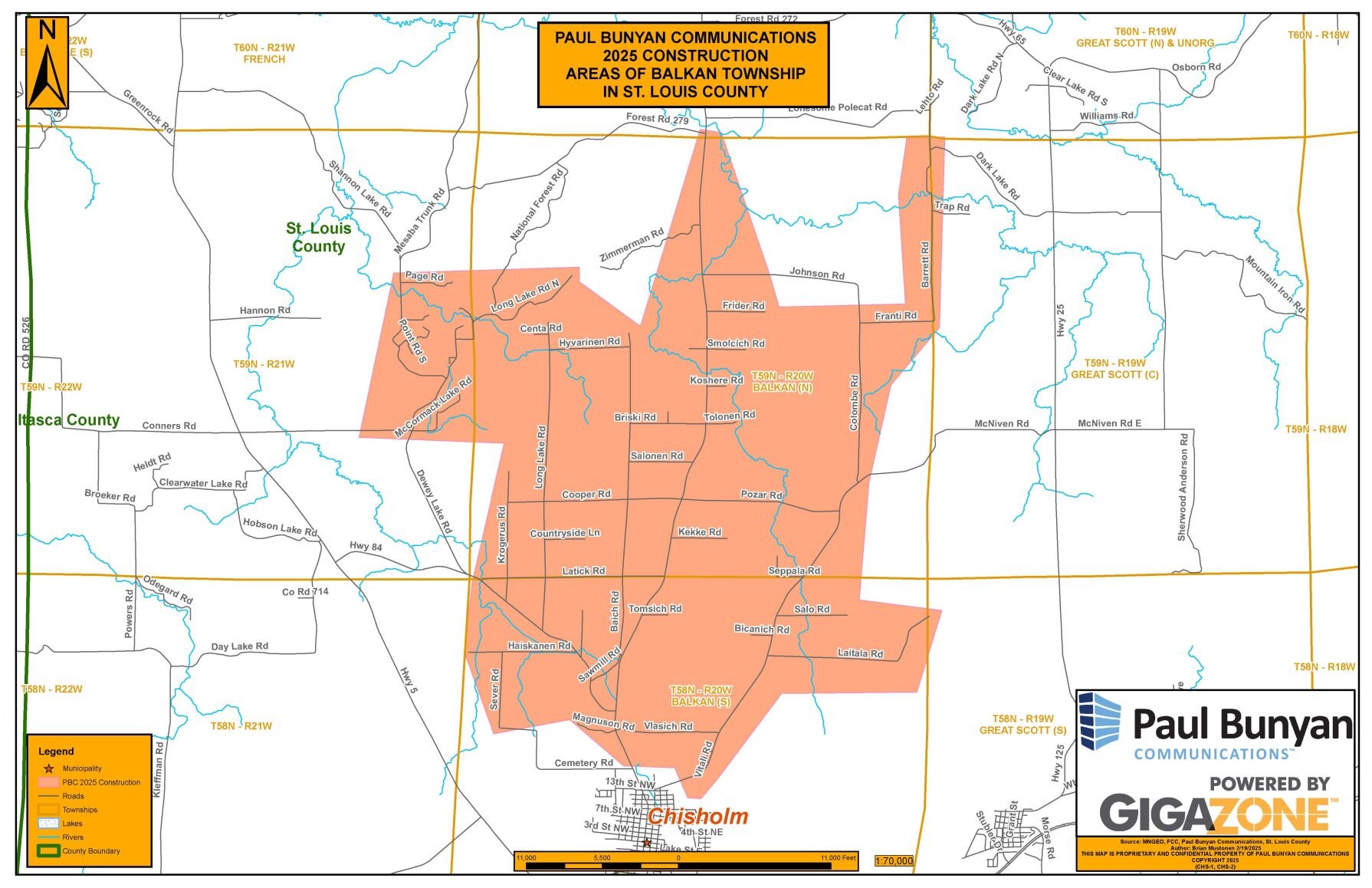 Broadband expansion completed in Balkan Township in St. Louis County ...