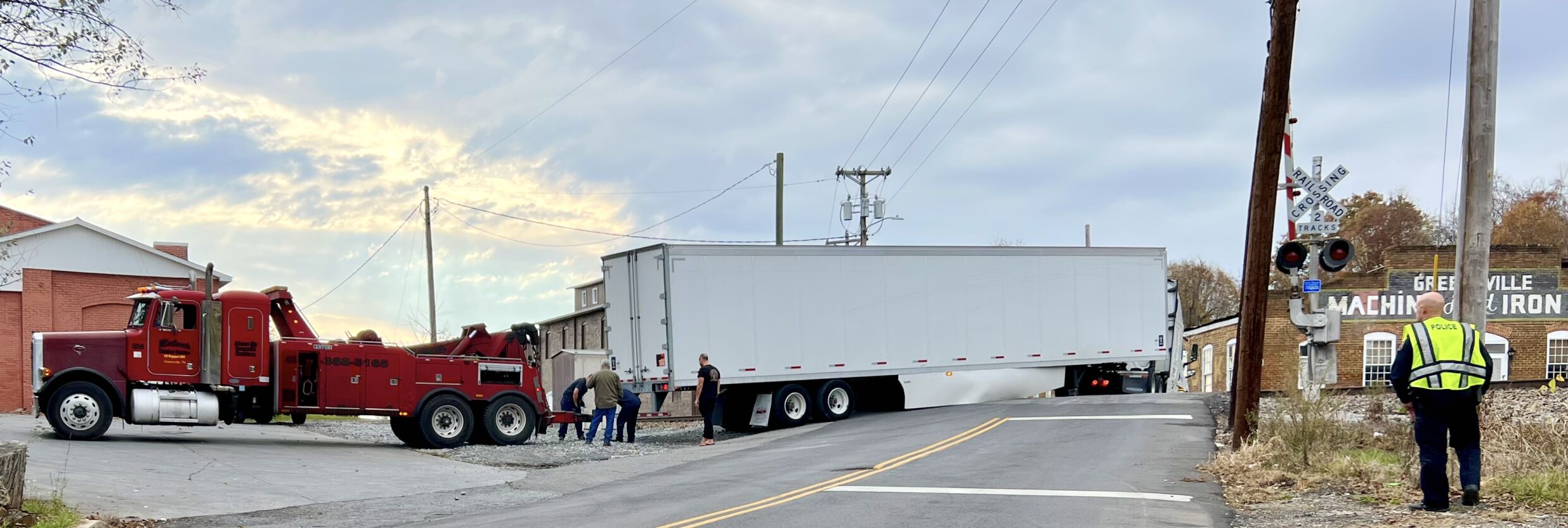 Tractor-Trailer Gets Stuck On Railroad Crossing | Local News ...