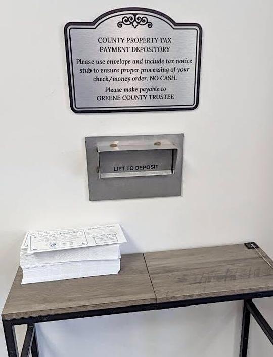 Secure Property Tax Payment Deposit Box Now Available At County Admin ...