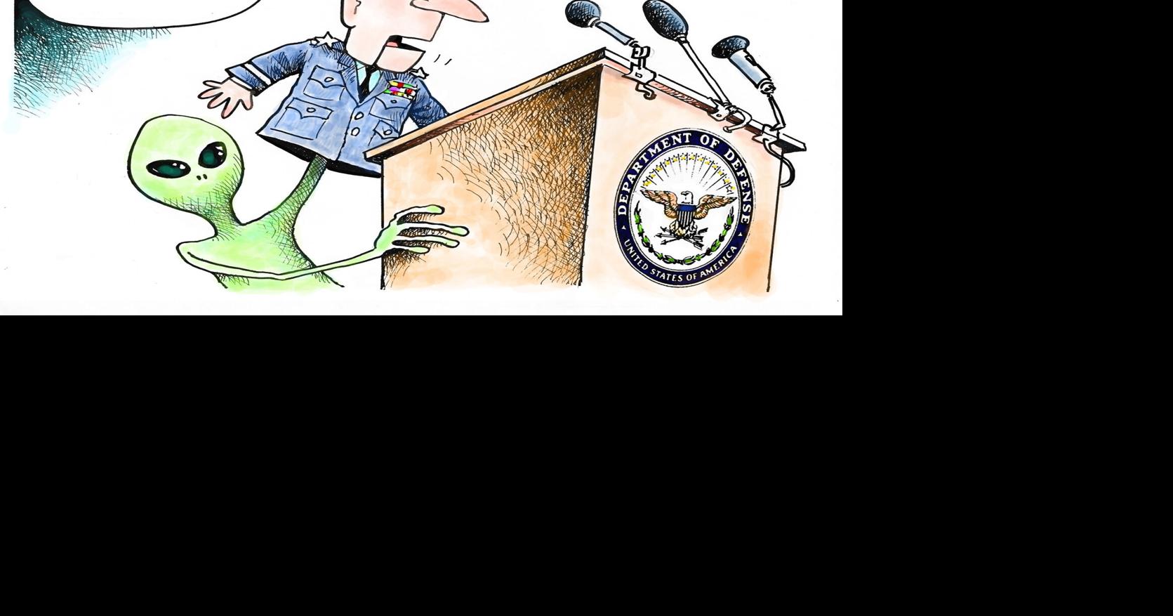 Aerial Objects And Aliens | Editorial Cartoons | greenevillesun.com