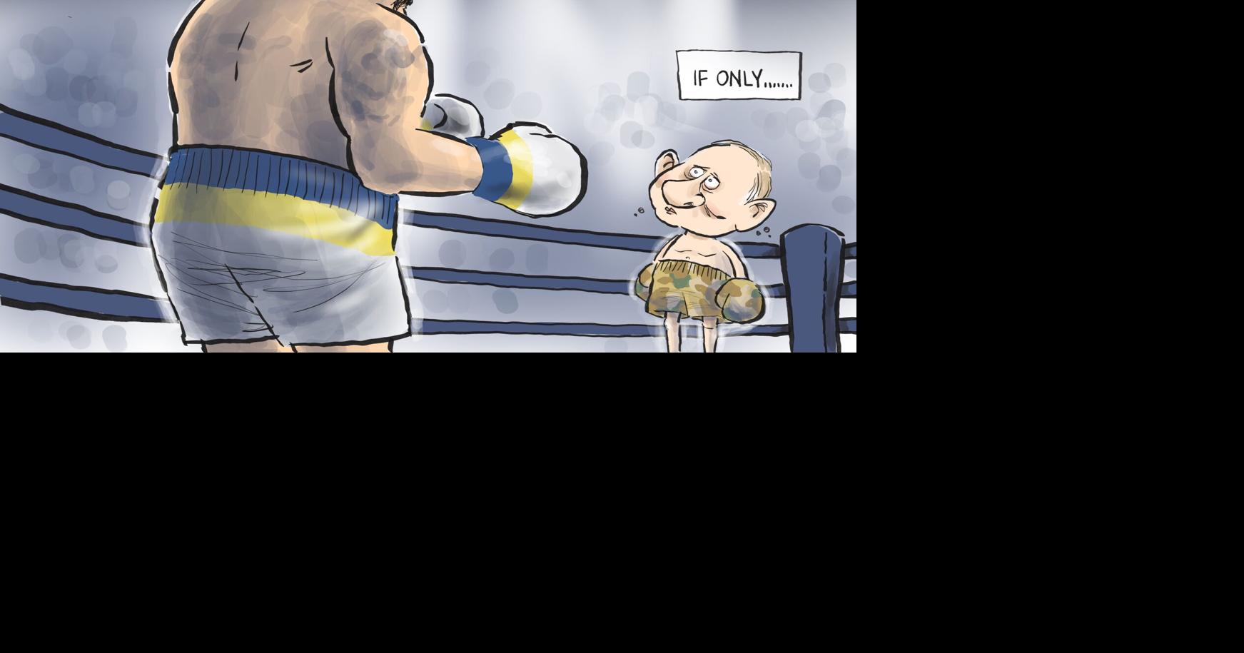 Ukrainian Boxer Vs. Putin | Editorial Cartoons | greenevillesun.com