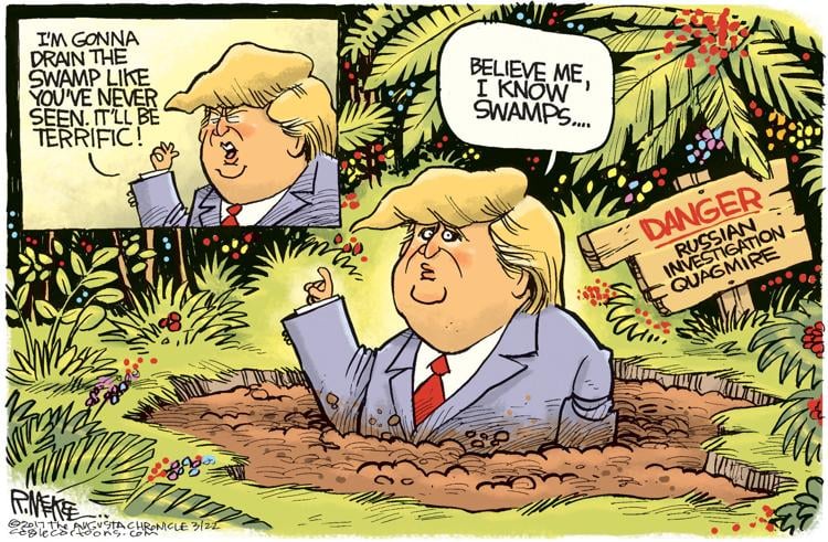 Trump Swamp Editorial Cartoons