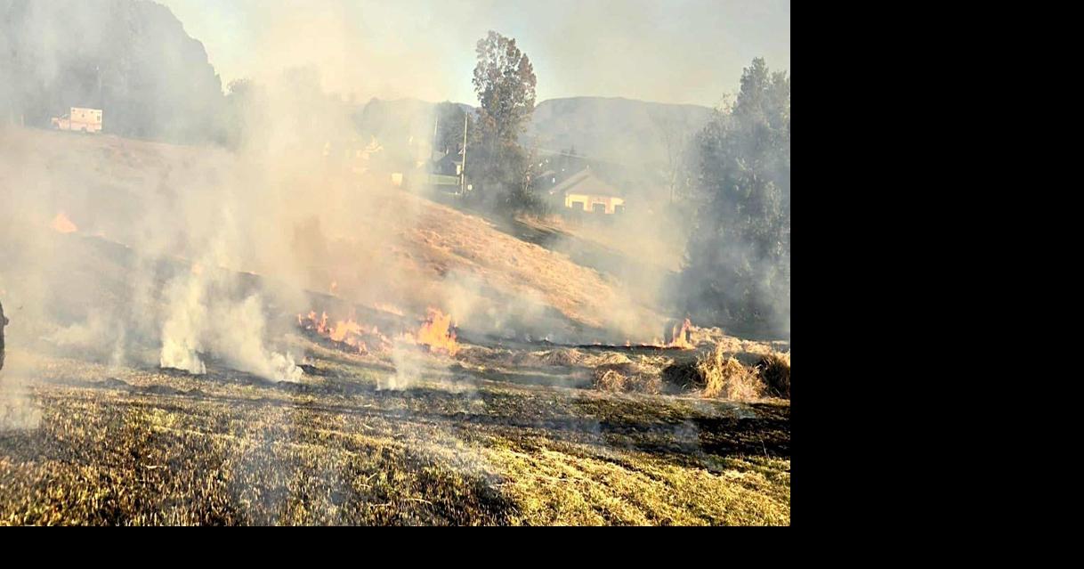 Greeneville Fire Department, Tusculum VFD Extinguish Field Fire Caused ...
