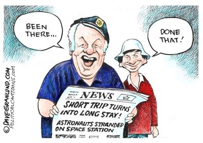 Stranded Astronauts | Editorial Cartoons | greenevillesun.com