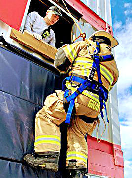 Firefighters Train To "Bail Out' Of Hot Situations | Local News ...