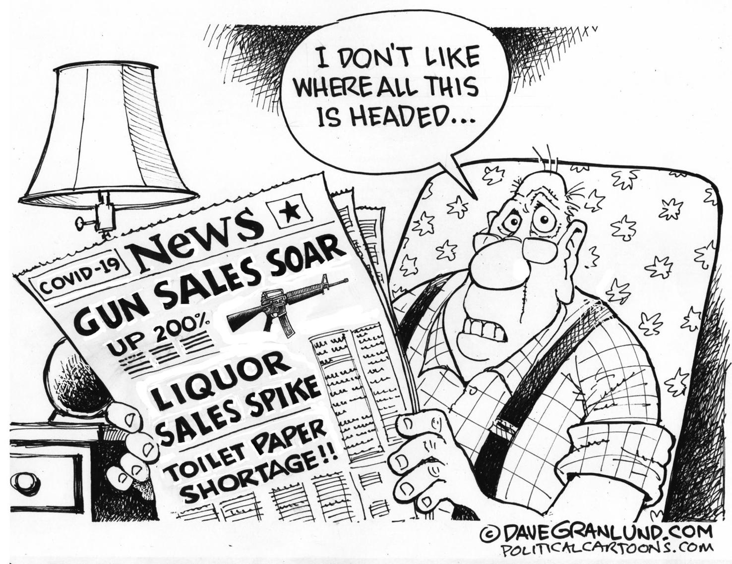 Guns, Alcohol And TP | Editorial Cartoons | greenevillesun.com