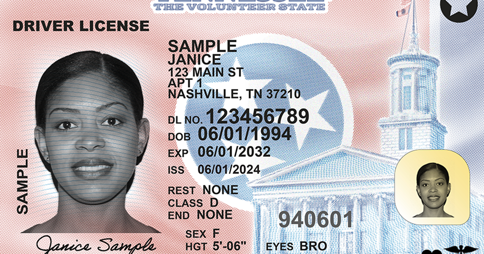 Tennessee Unveils Driver Licenses With Added Security Features | Local ...