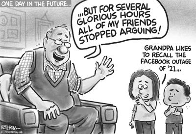 Facebook Outage | Editorial Cartoons | greenevillesun.com