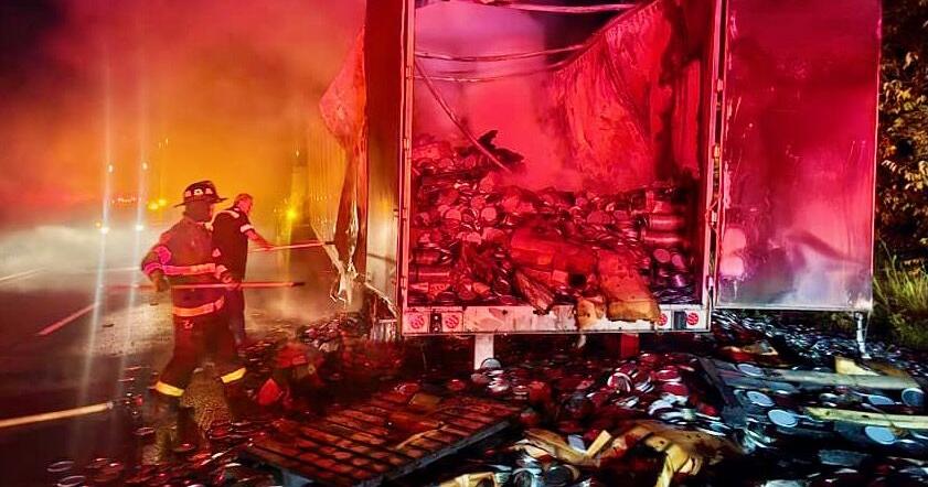 Firefighters Respond To Tractor-Trailer Blaze On I-81 | Local News ...