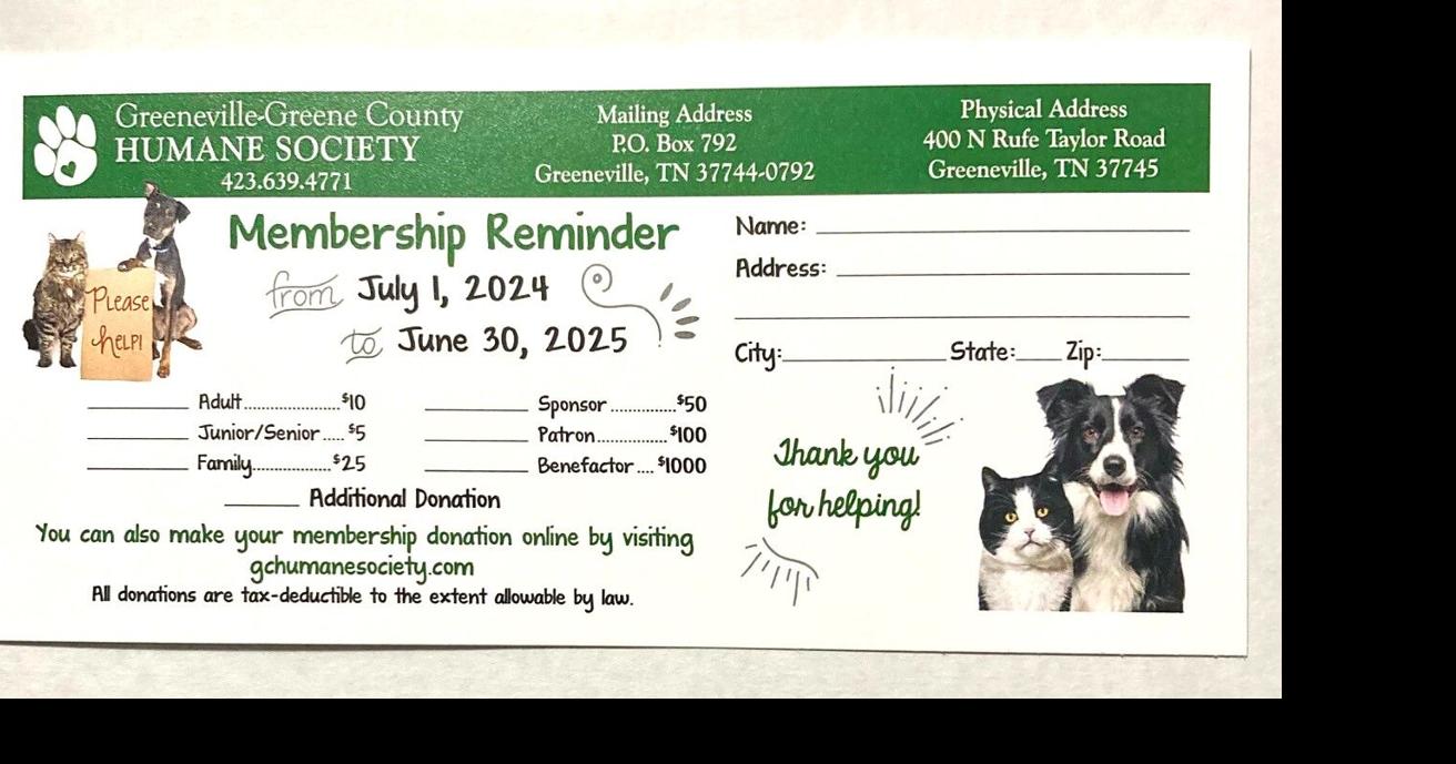 At The Shelter: Our Membership Reminder Is In The Mail | ACCENT ...
