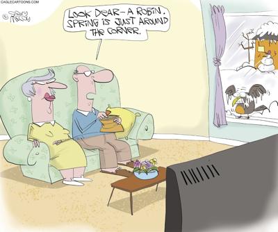 Frozen Robin | Editorial Cartoons | greenevillesun.com