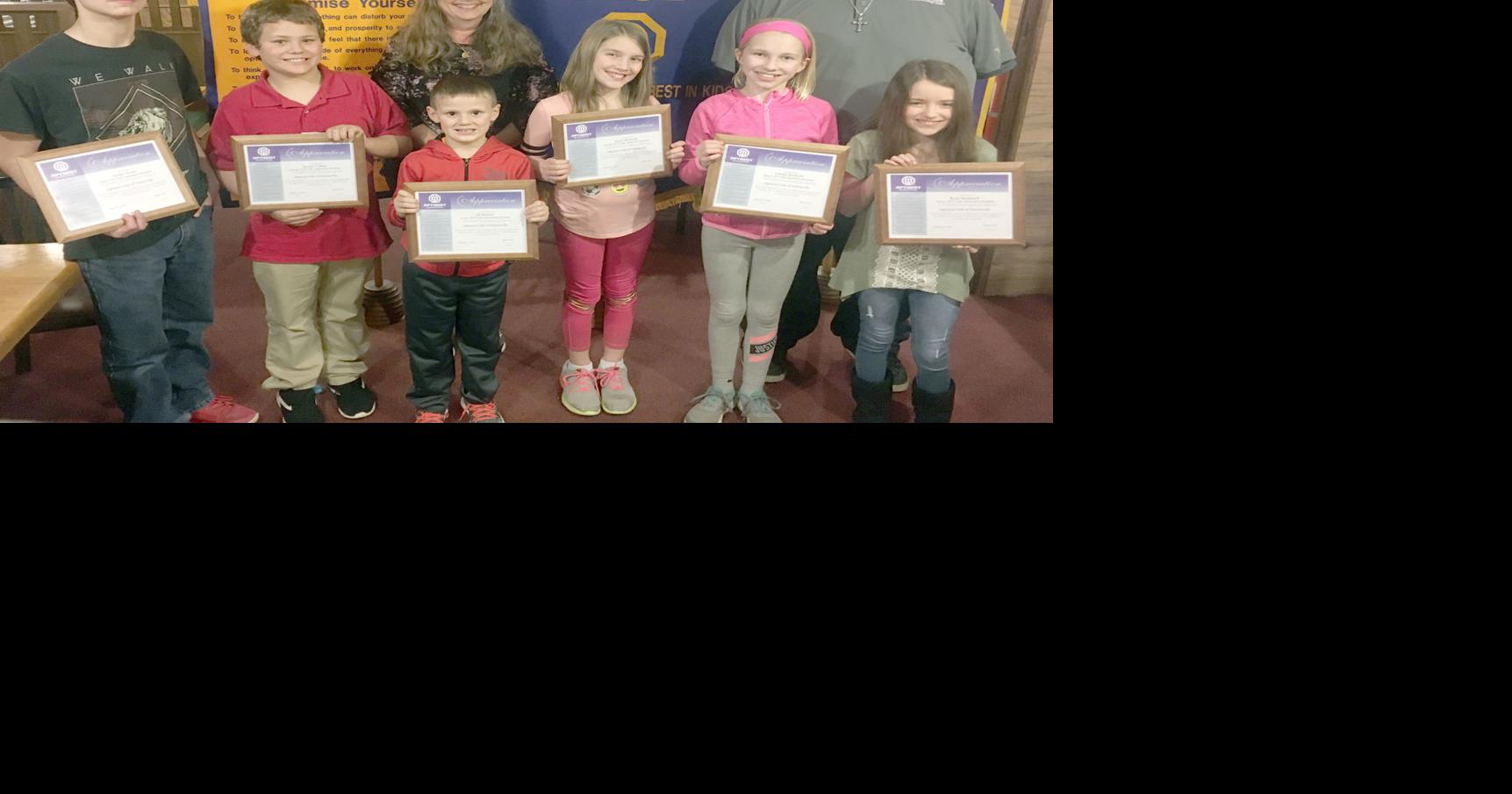Optimist Club Announces 1st Quarter 'Youth Of The Month' | Living ...