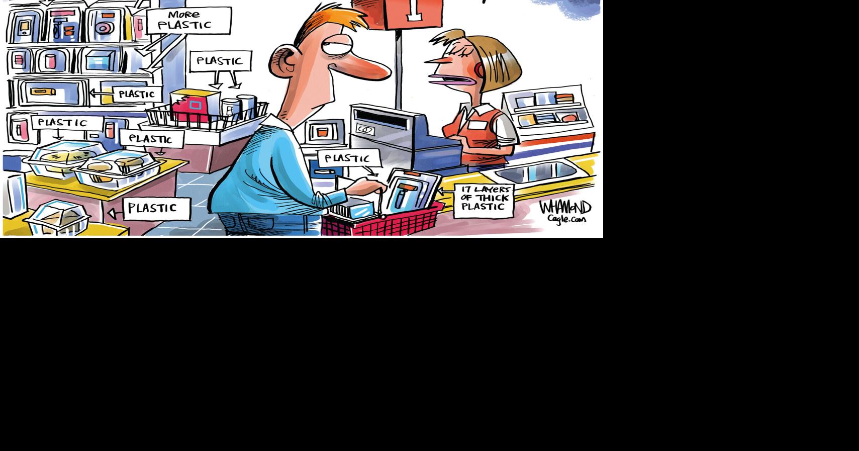 Cutting Down On Plastics | Editorial Cartoons | greenevillesun.com