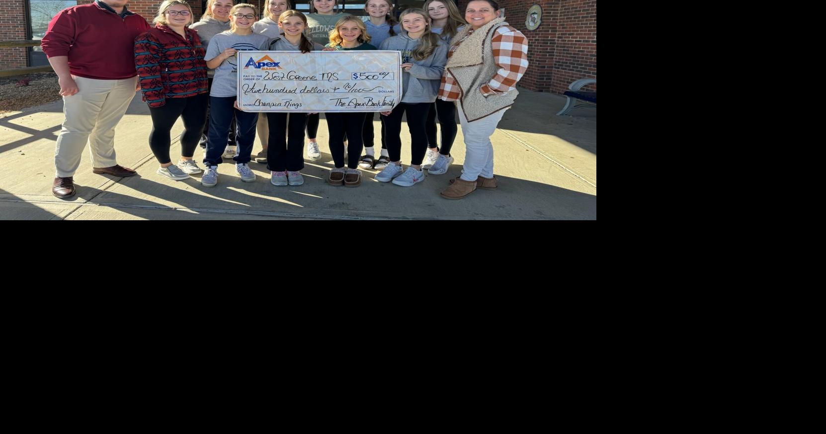 Apex Bank Donates To WGMS Volleyball Team | Local Business News ...
