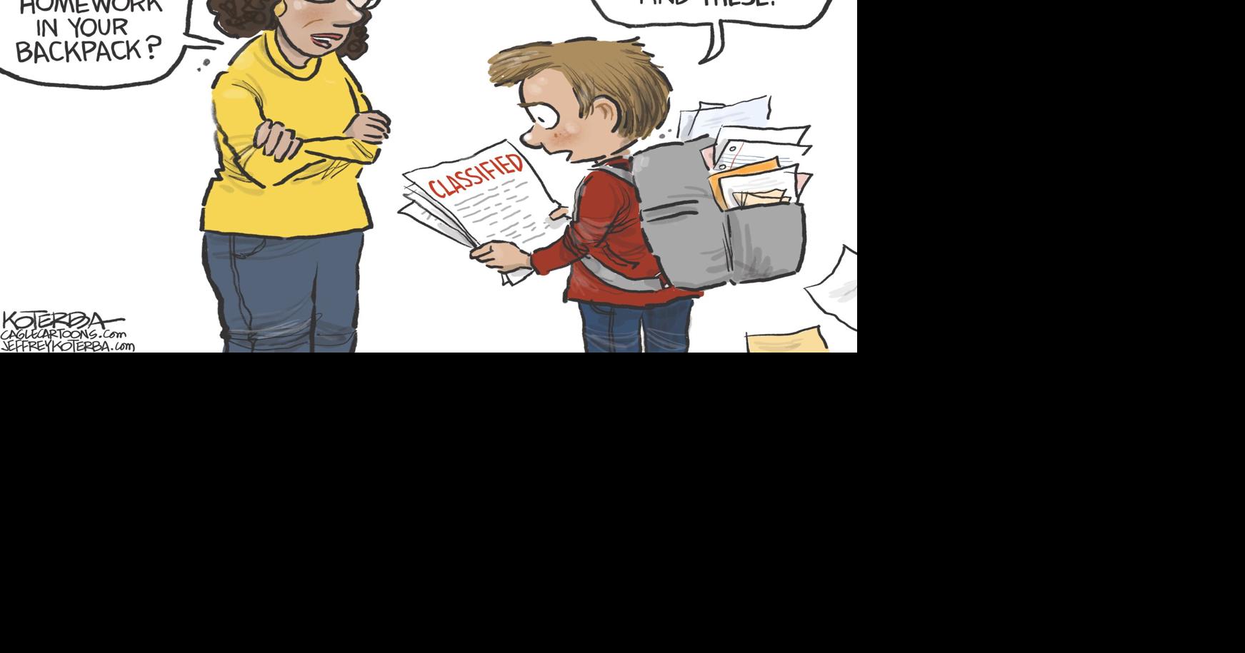 Classified Documents Everywhere Editorial Cartoons