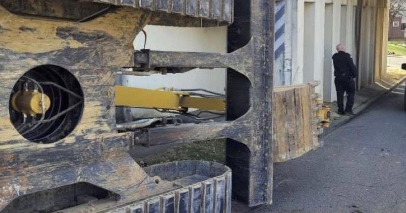 Excavator Being Towed Hits Bridge, Flips Over | Local News ...