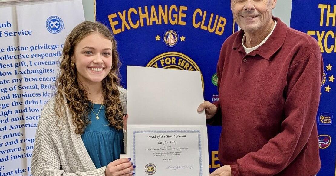 Layla Fox Honored As Exchange Club's 'Youth Of The Month' | Clubs ...