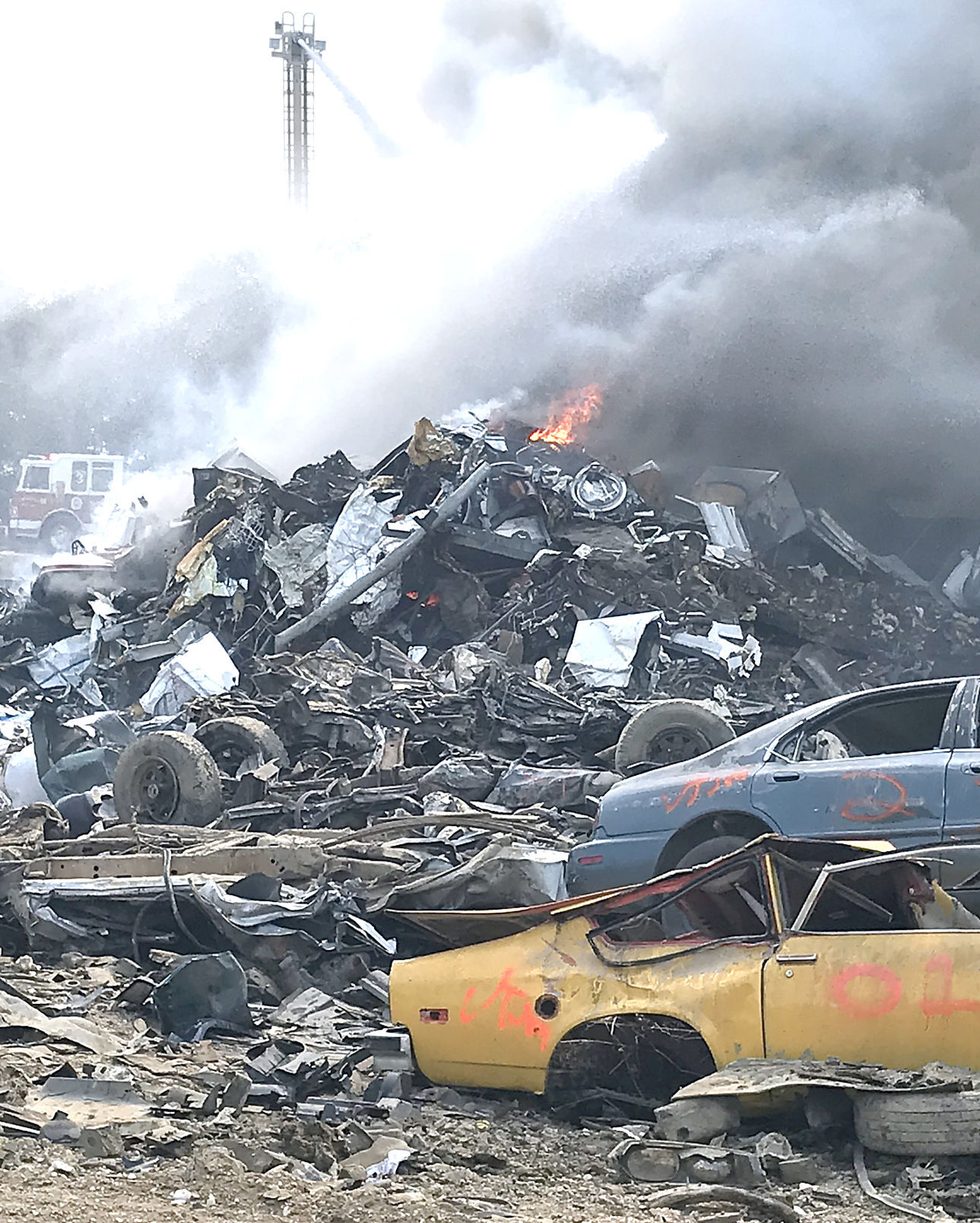 Smoky Fire Starts In Scrap Metal Pile At Business | Local News ...