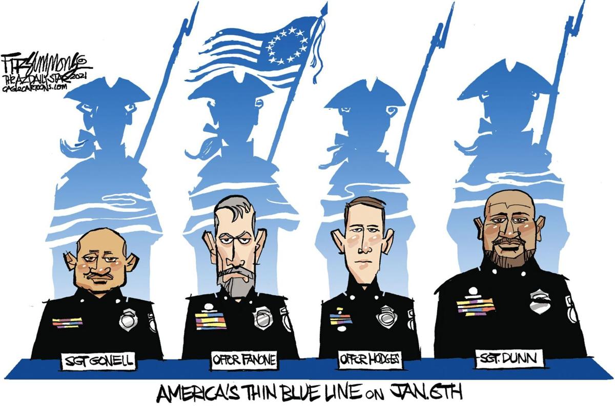 The Thin Blue Line | Editorial Cartoons | greenevillesun.com