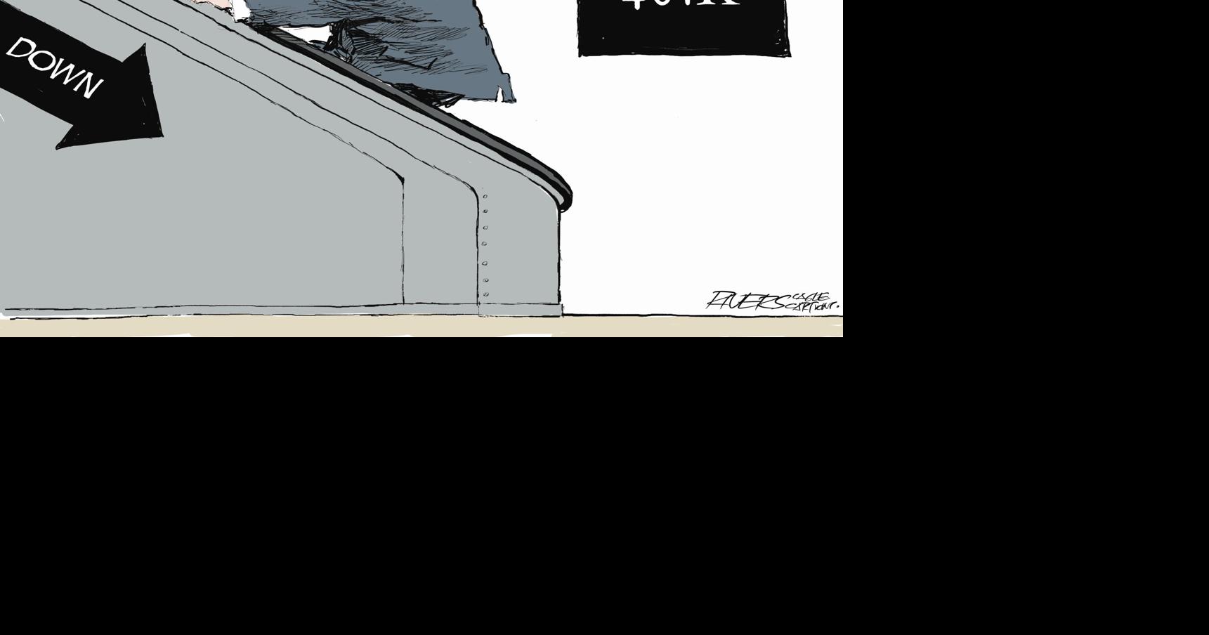 Up The Down Escalator | Editorial Cartoons | greenevillesun.com