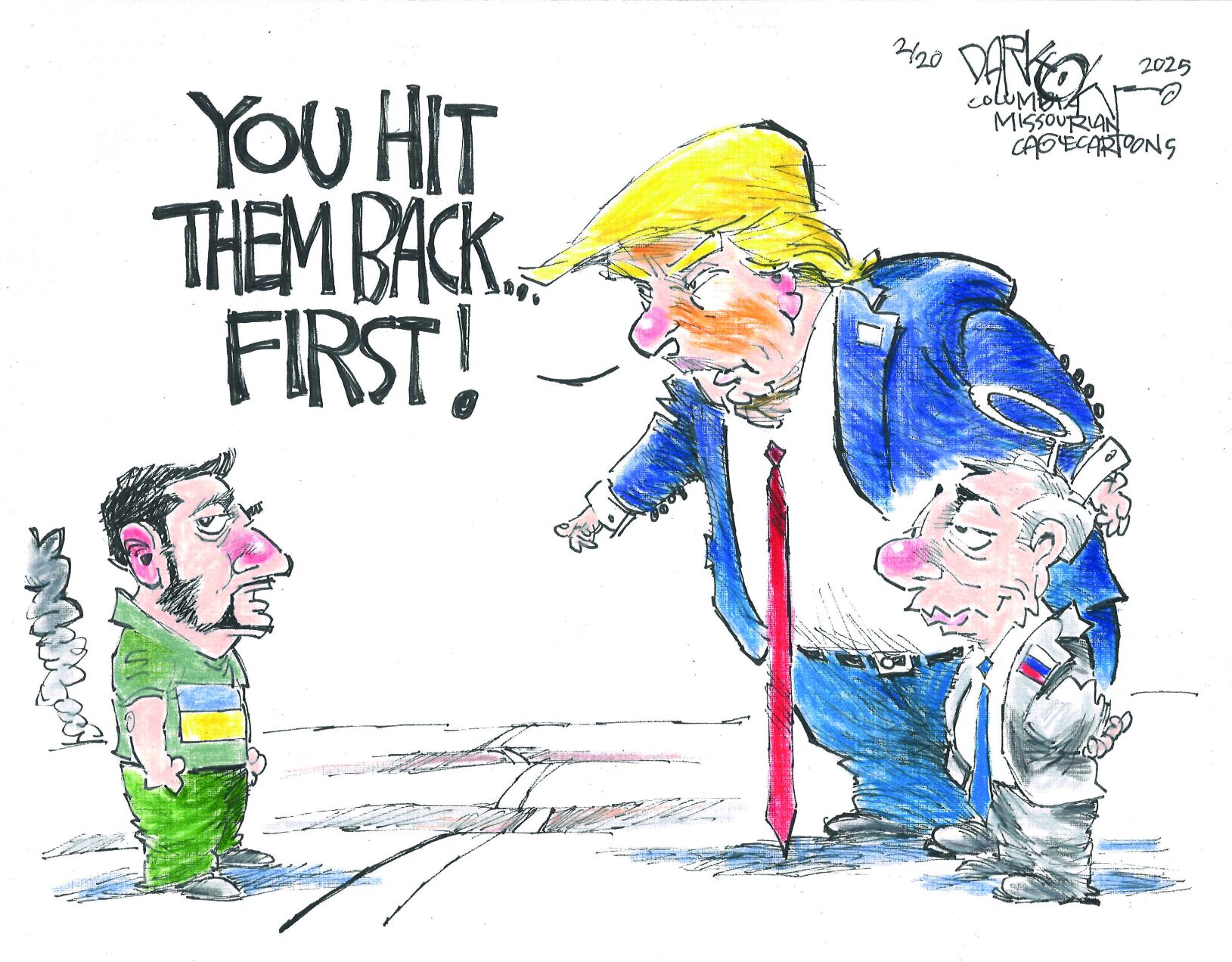 You Hit Them Back First | Editorial Cartoons | greenevillesun.com