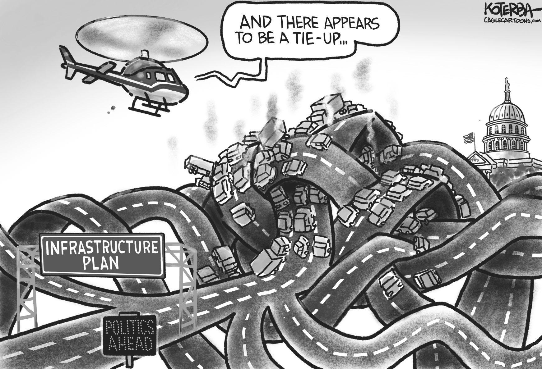 Infrastructure Gridlock | Editorial Cartoons | greenevillesun.com