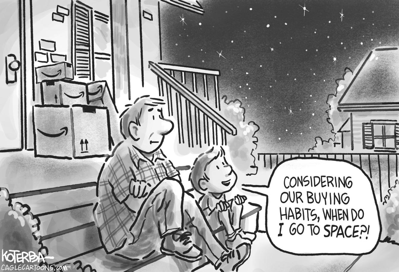Bezos In Space | Editorial Cartoons | greenevillesun.com