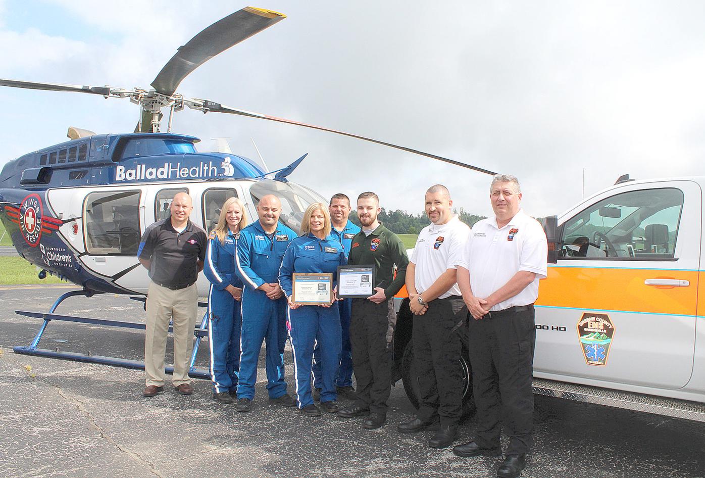 Greene County-Greeneville EMS, Wings Air Rescue Win Award | Local News ...