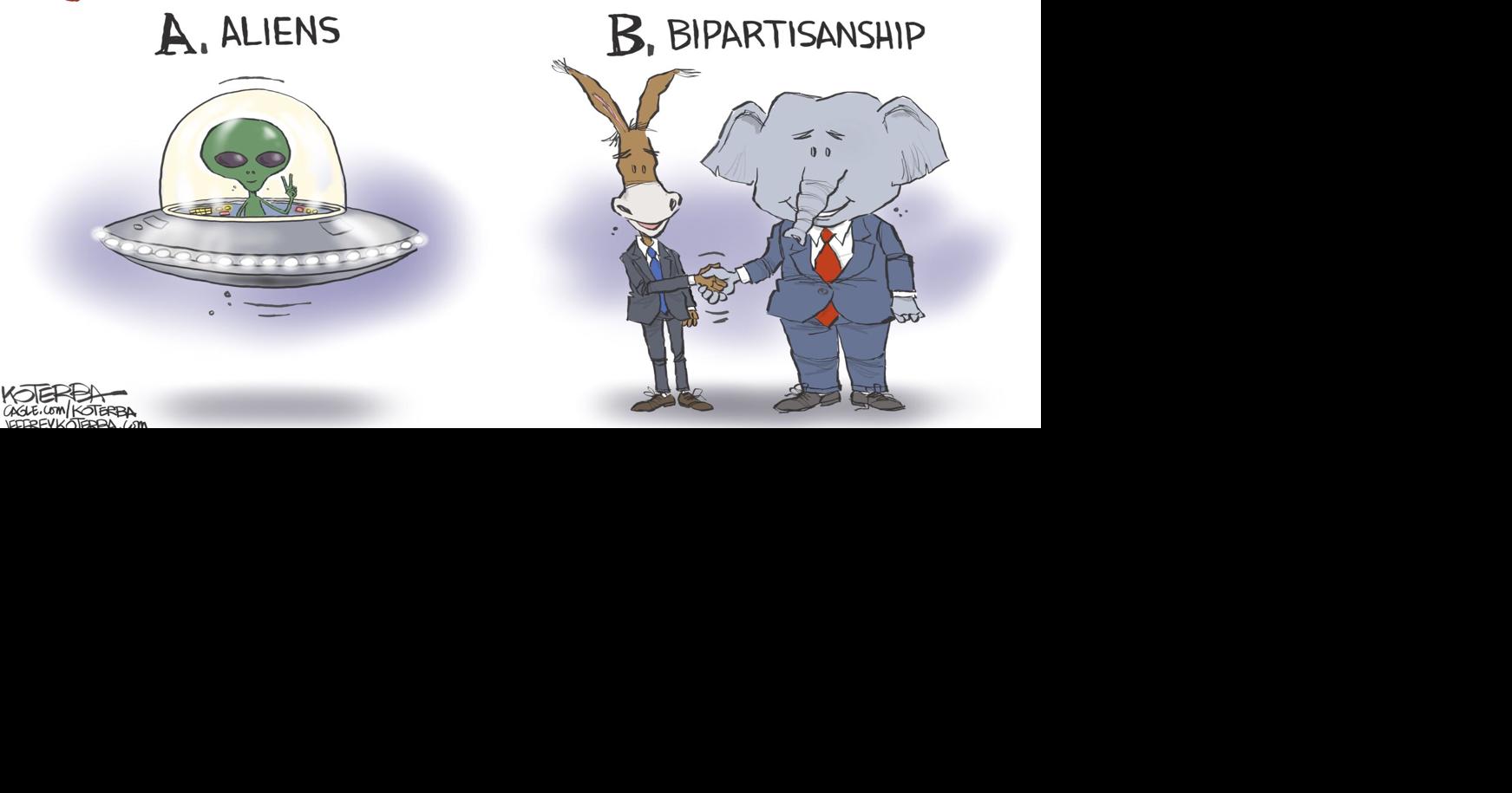 Bipartisanship And UFOs | Editorial Cartoons | greenevillesun.com