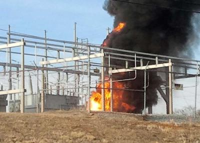 power substation explosion