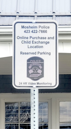 Public 'Safe Exchange Zone' Now In Place At Mosheim Police Department ...