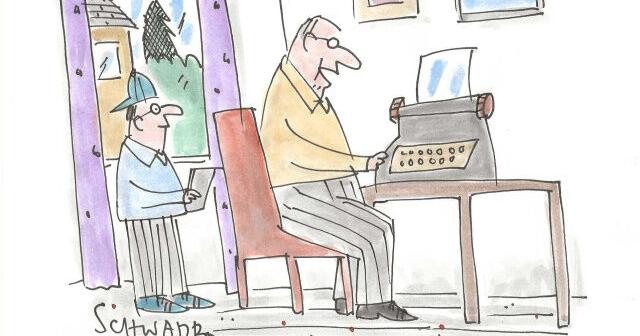 It May Be Obsolete... But It Has Never Been Hacked | Editorial Cartoons ...