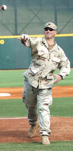Army National Guard Captain Throws Out First Pitch | News ...