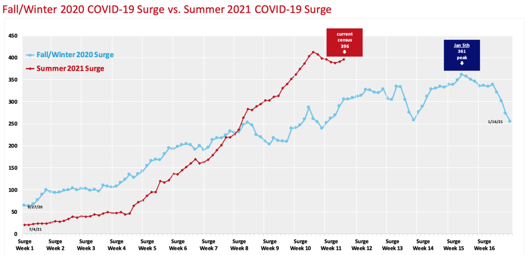 Ballad COVID-19 Patient Numbers Flatten But Remain High | Covid19 ...
