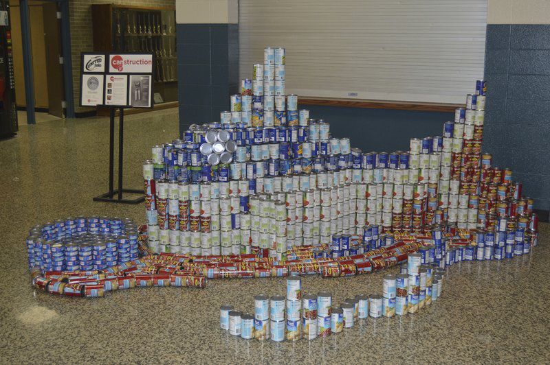 United Fund partners with schools for Canstruction project | Local News ...