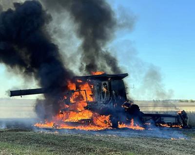 Combine fire near Westport | Local News | greensburgdailynews.com