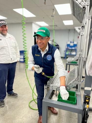 Morales tours Honda Manufacturing of Indiana | Local News ...