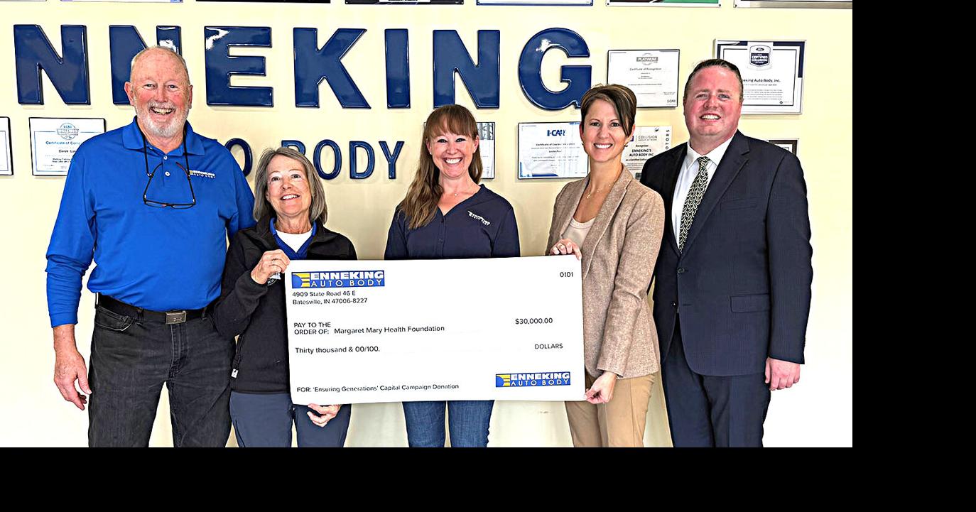 Enneking Auto Body donates $30K to capital campaign | Local News ...