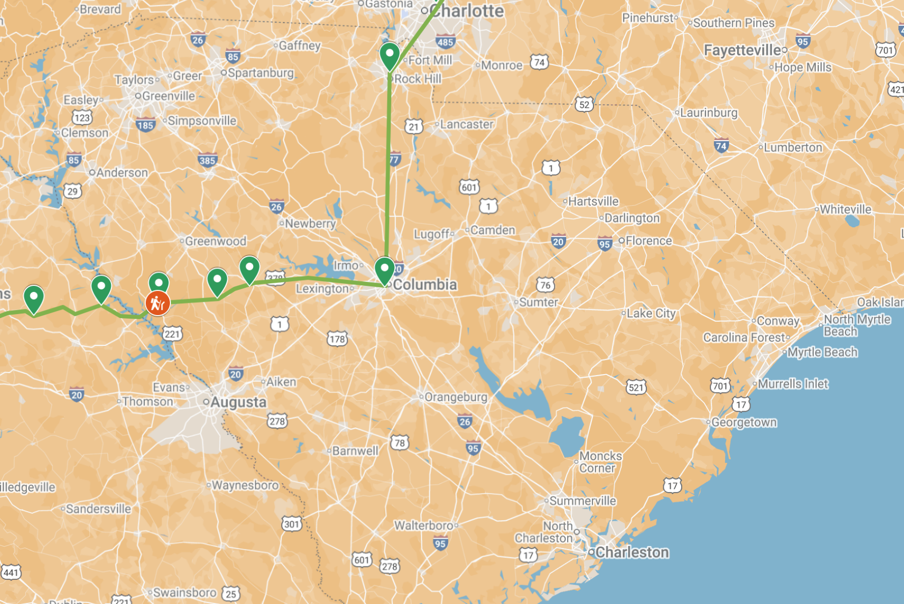 Walk for Peace route: Monks' journey through South Carolina | News ...