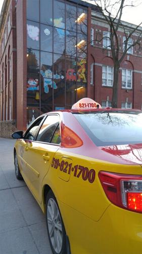 The taxi is the right choice for getting around town