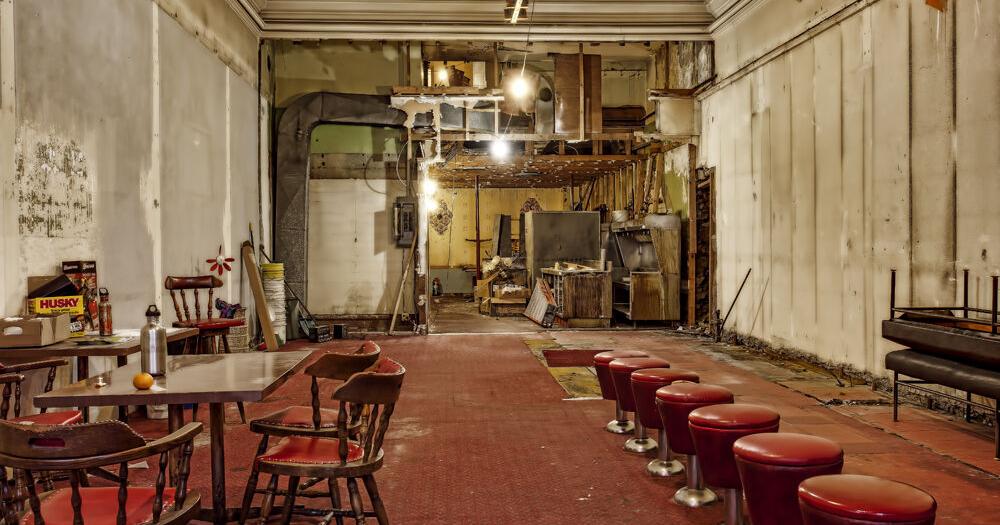 Petrie building renovation photos on display