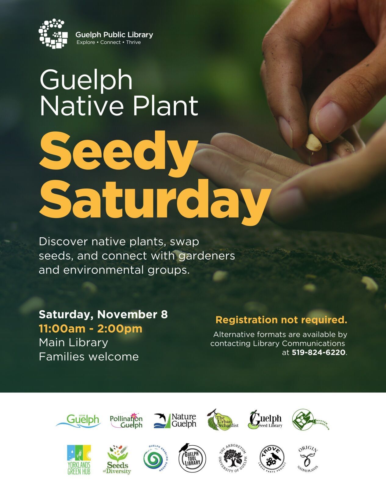 Learn about seeds and native plants at Guelph Public Library