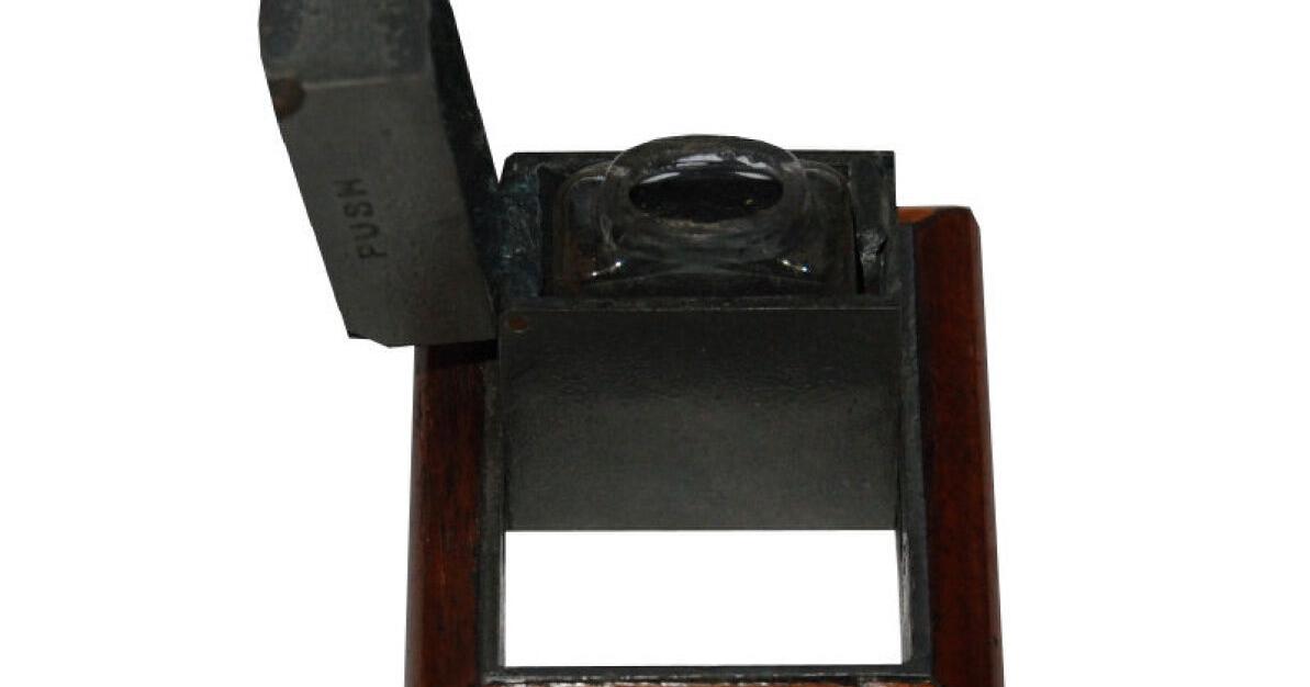 Early 20th-century pen wipe is rare and unusual