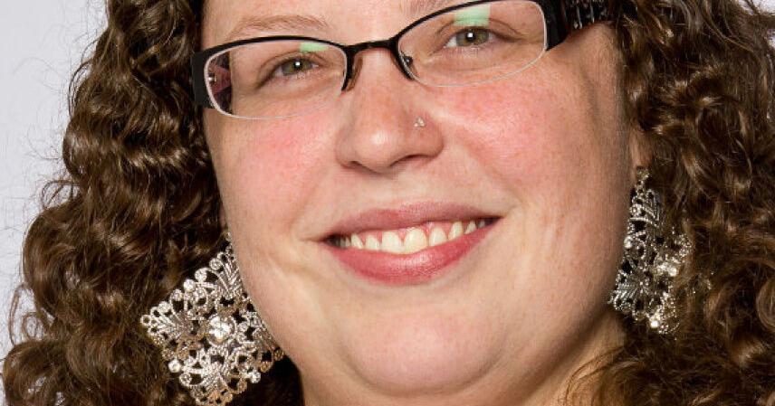At the library: Leah McQuire