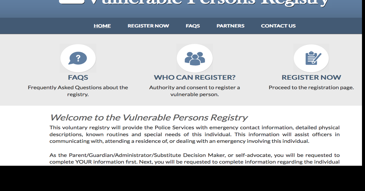 Guelph Police and community partners launch local Vulnerable Persons ...