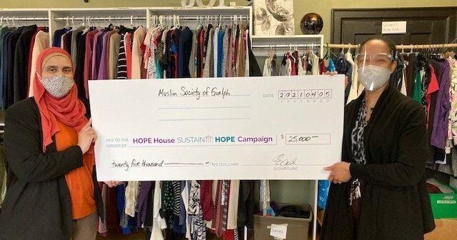 Muslim Society of Guelph marks Ramadan with donation to HOPE House