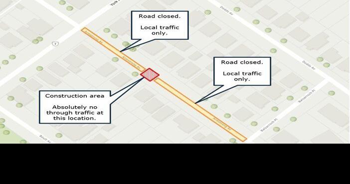 Week of construction on Armstrong Avenue starts Thursday